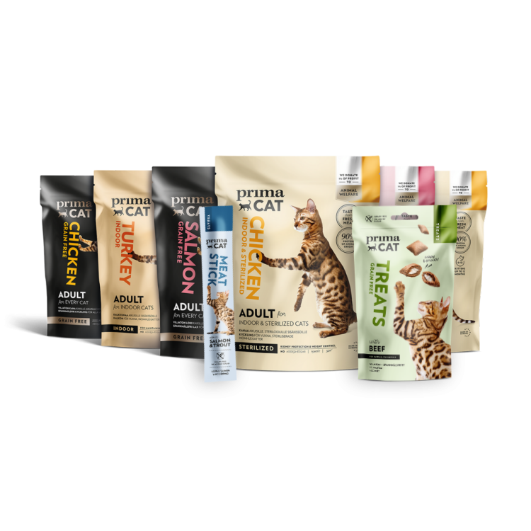 PrimaCat - kattefoder og godbidder - PrimaShop.dk
