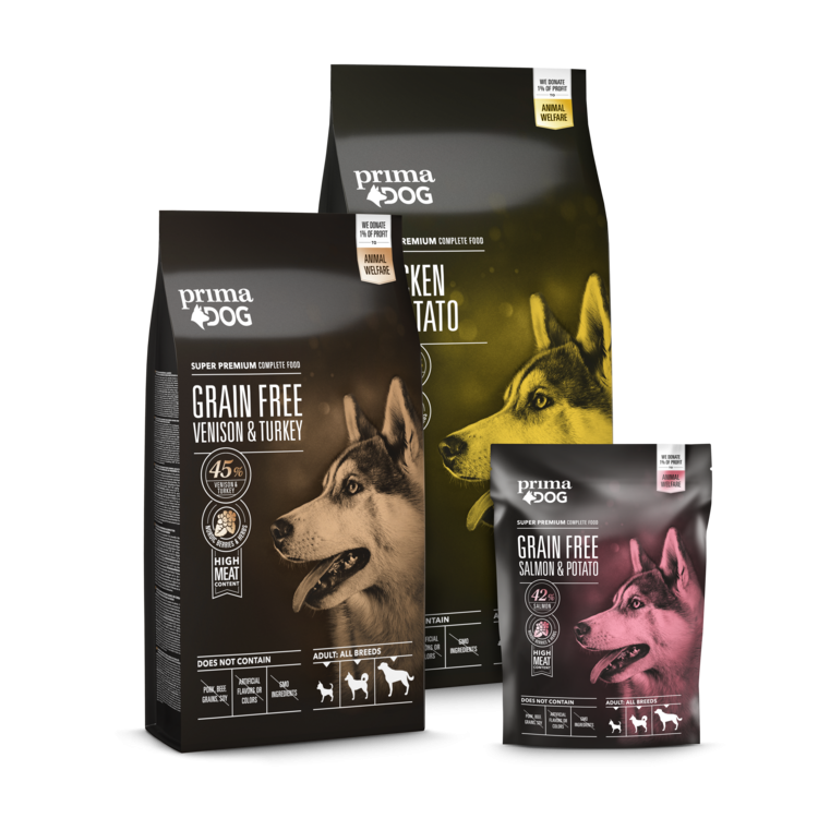 PrimaDog - hundefoder, godbidder og tyggeben - PrimaShop.dk